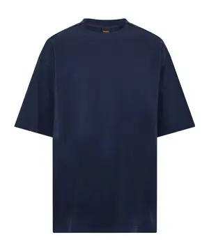 Hugo Boss Relaxedfit Crewneck Midsleeve Tshirt - Blue