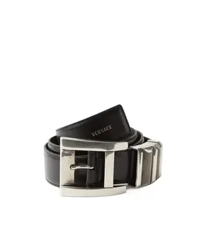 Versace Leather Belt - Black