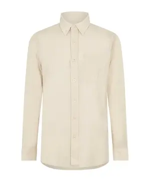 TOM FORD Longsleeve Shirt With Lapel Collar - Nude