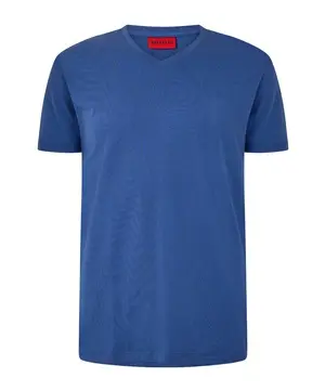 Hugo Boss Vneck Shortsleeve Tshirt - Blue