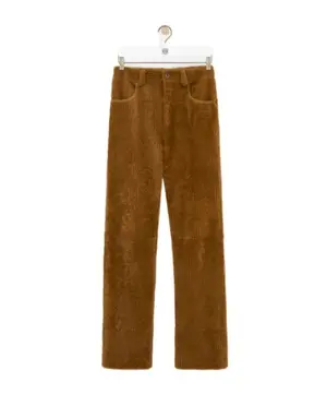 Loewe Trousers In Shearling Corduroy