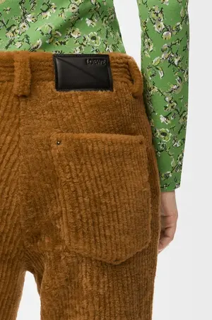 Loewe Trousers In Shearling Corduroy