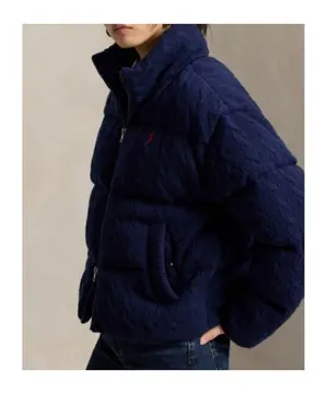 Polo Ralph Lauren Cable-knit Padded Coat