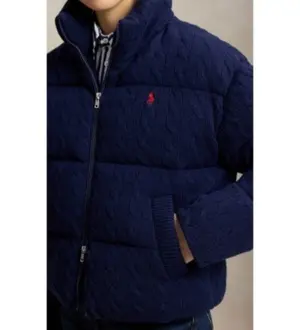 Polo Ralph Lauren Cable-knit Padded Coat
