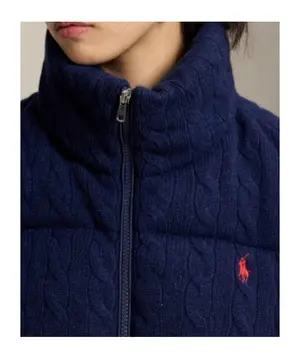 Polo Ralph Lauren Cable-knit Padded Coat