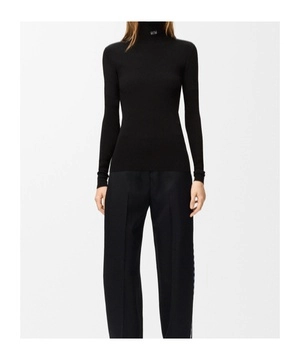 Loewe Ribbed Viscose Blend Turtleneck Top