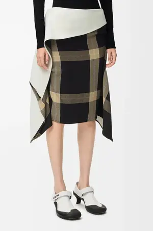 Loewe Draped Skirt In Stretch Viscose