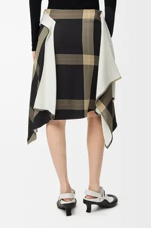 Loewe Draped Skirt In Stretch Viscose