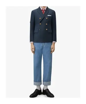 Thom Browne University Stripe Unconstructed Sportcoat