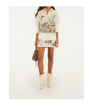 Farm Rio Toile De Rio Long Sleeve Shirt