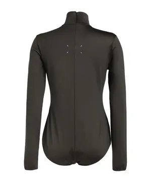 MAISON MARGIELA Solid Color Turtleneck Long-sleeve Bodysuit