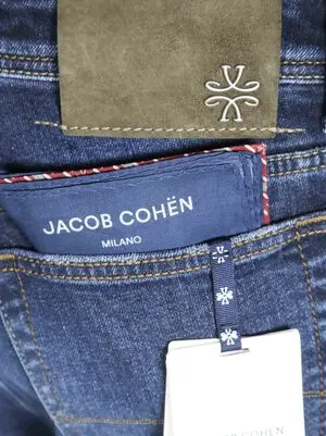Jacob Cohen Logo Patch Slim Fit Jeans