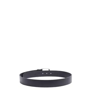 Tommy Hilfiger Leather Belt With Brushed Steel Buckle