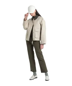 MAXCO. Solid-color Casual Trousers