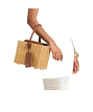 Max Mara Medium Woven Tote Bag
