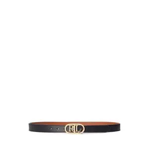 Ralph Lauren Oval-logo Reversible Leather Skinny Belt