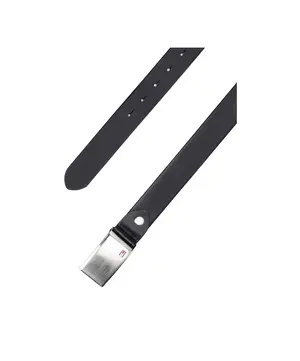 COACH Logo Plaque Leather Belt