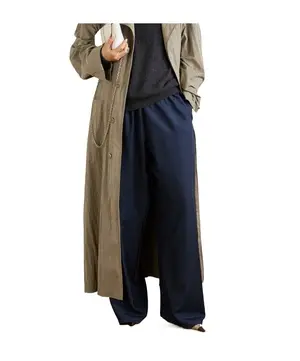 Gucci Technical Silk Poplin Pants With Web Detail