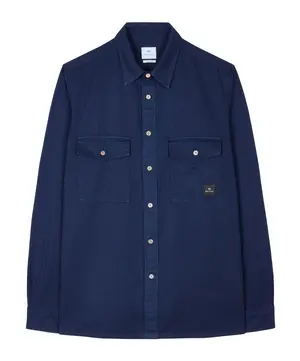 Paul Smith Longsleeve Utility Shirt - Blue