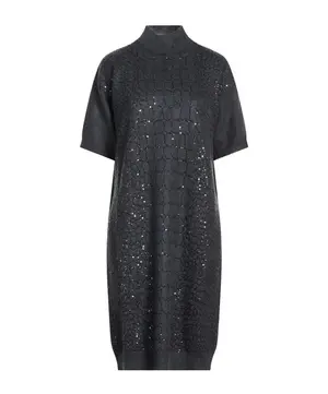 Brunello Cucinelli Minimalist Solid-color Knit Dress - Blue