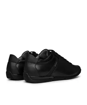 Hugo Boss Saturn Smooth Low Top Premium Leather Trainers