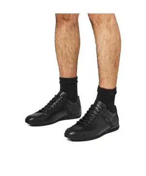 Hugo Boss Saturn Smooth Low Top Premium Leather Trainers
