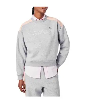 Lacoste Cropped Crewneck Sweatshirt
