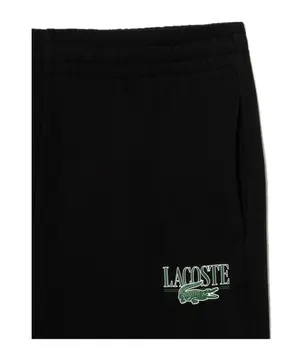 Lacoste Cuffed Knit Sweatpants - Black