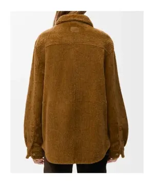 Loewe Overshirt In Shearling Corduroy