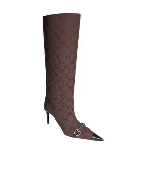 Gucci Donna Tall Boots With Horsebit Detail