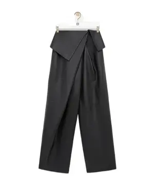 Loewe Draped Trousers In Nappa Lambskin