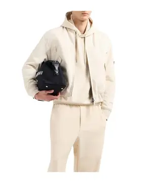 Emporio Armani Textured Longsleeve Hoodedg