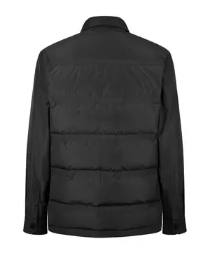 Brioni Grid-textured Padded Shirt Jacket
