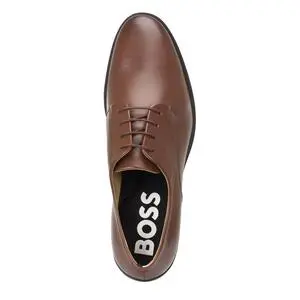 Hugo Boss Solid Color Leather Shoes