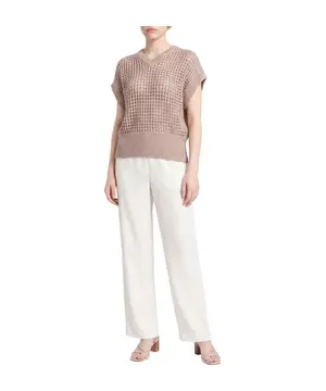 Brunello Cucinelli Sleeveless V-neck Knit Top