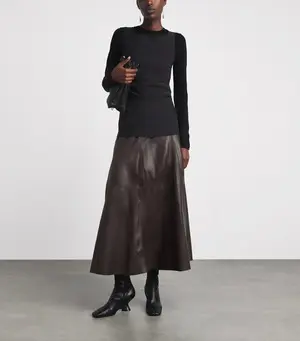 ARMA Lambskin Eleni Maxi Skirt