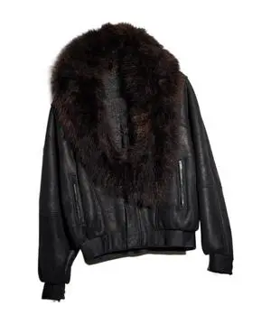 Gucci Fuzzy Collar Bomber Jacket