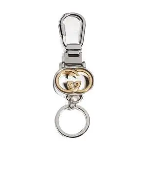 Gucci Interlocking G Keychain - Two-tone