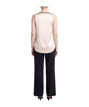 Brunello Cucinelli Sleeveless Crew-neck Solid Top