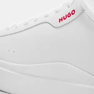 Hugo Boss Solid Color Leather Low Trainers