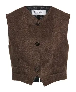 Max Mara Two-tone Wool Waistcoat
