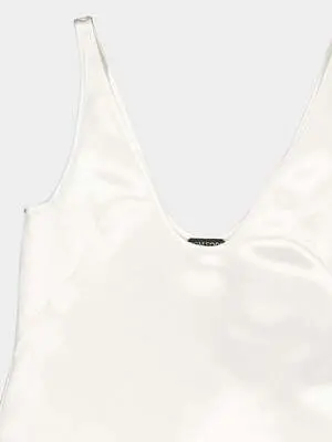 TOM FORD Off- Silk Scoop Neck Tank Top