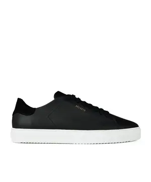 Axel Arigato Solid Color Leather Low Trainers - Black