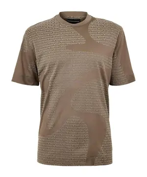 Emporio Armani Crewneck Shortsleeve Tshirt - Brown