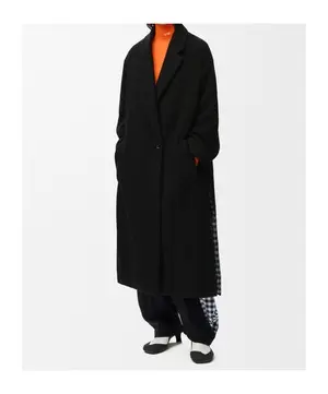 Loewe Coat In Wool And Cashmere