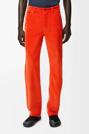 Loewe Trousers In Cotton Corduroy