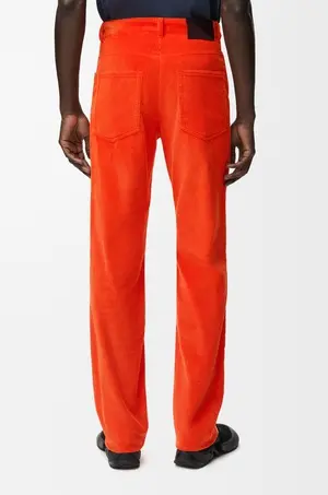 Loewe Trousers In Cotton Corduroy