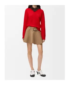 Loewe Wool Sweater With Fur Collar