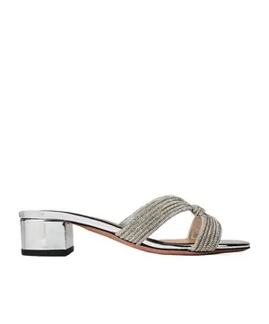 AQUAZZURA Crystal Muse Heeled Sandals