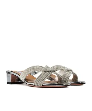 AQUAZZURA Crystal Muse Heeled Sandals